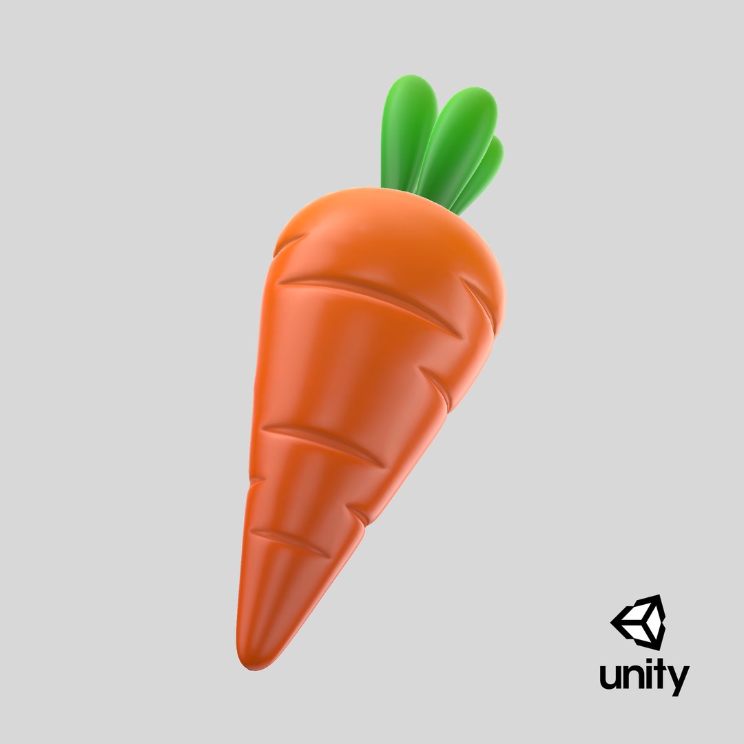 3D Stylized Carrot - TurboSquid 2400798