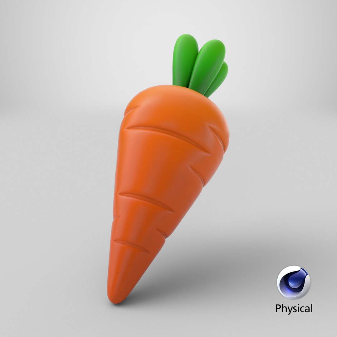 3D Stylized Carrot - TurboSquid 2400798