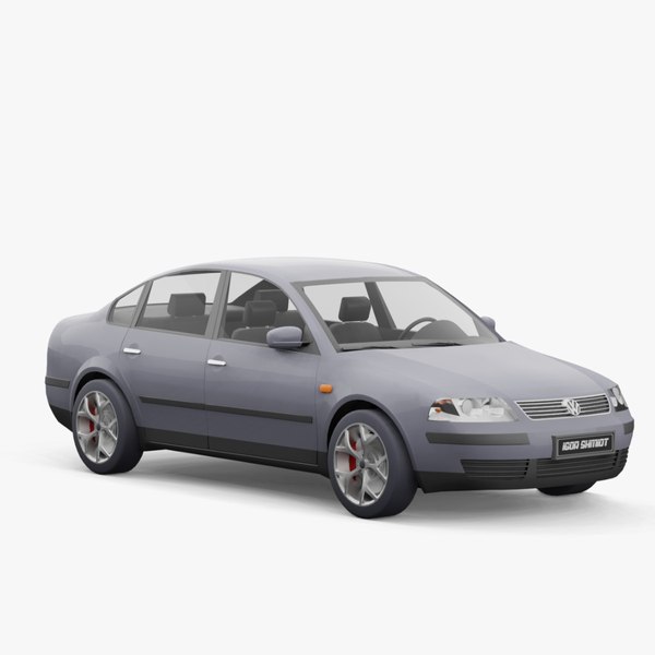 Volkswagen Passat 2001 sedan lowpoly 3D model - TurboSquid 1992223