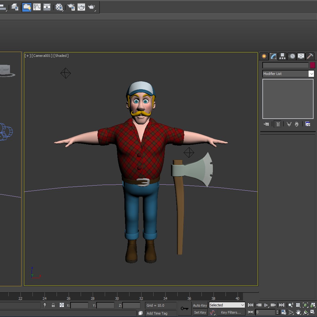 Lumberjack Cartoon 3D Model - TurboSquid 1648034