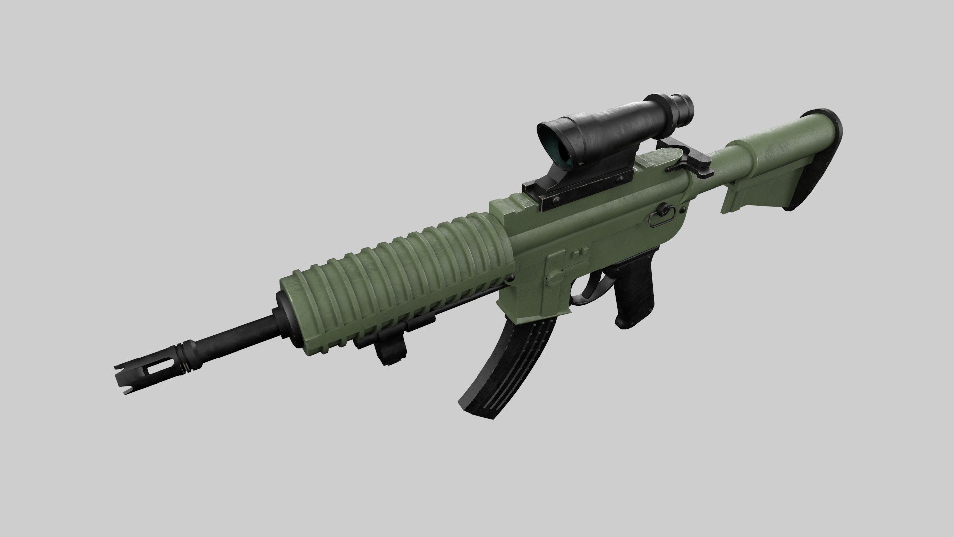 3D Model Assault Rifle - TurboSquid 2092000