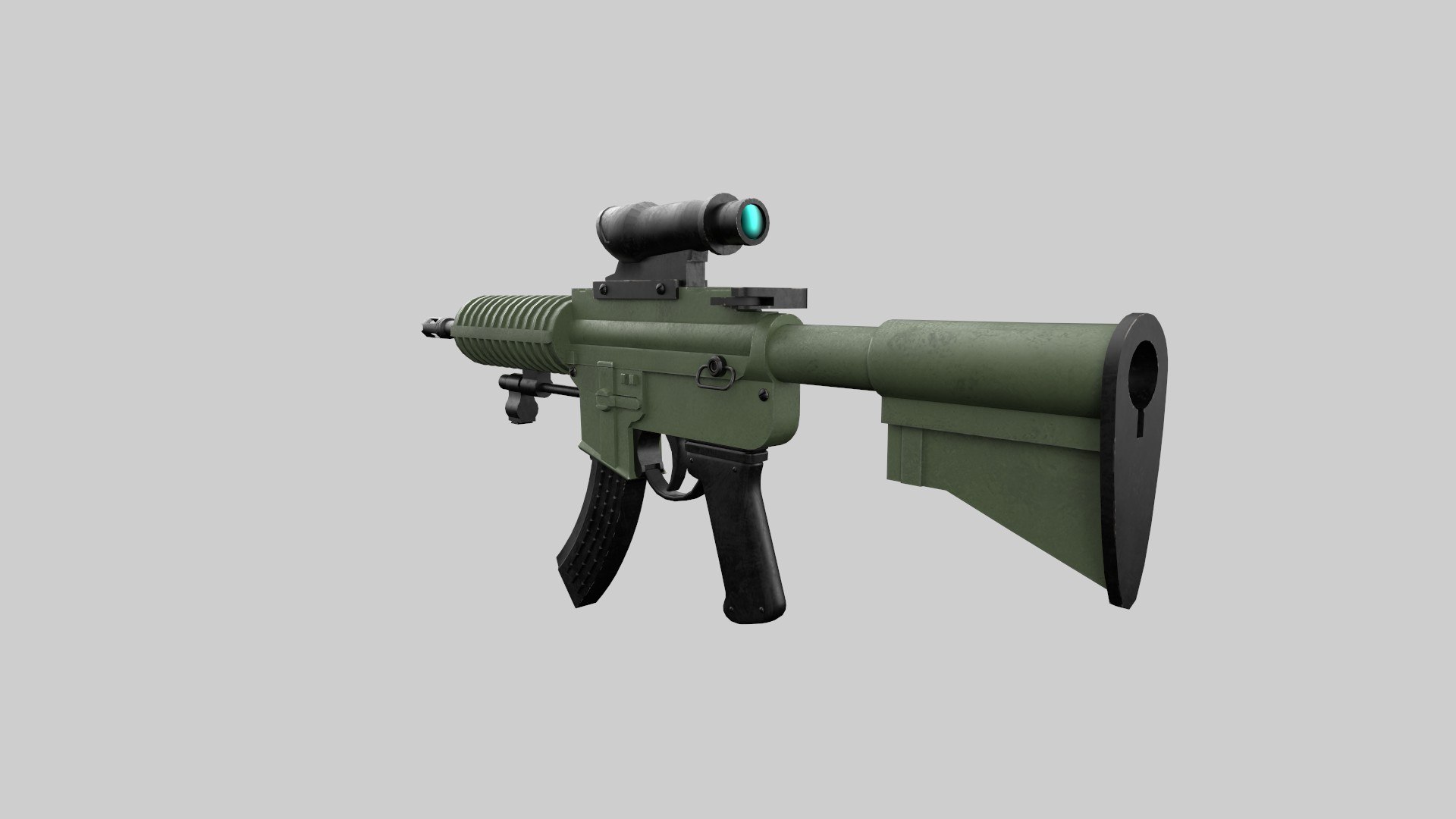3D Model Assault Rifle - TurboSquid 2092000