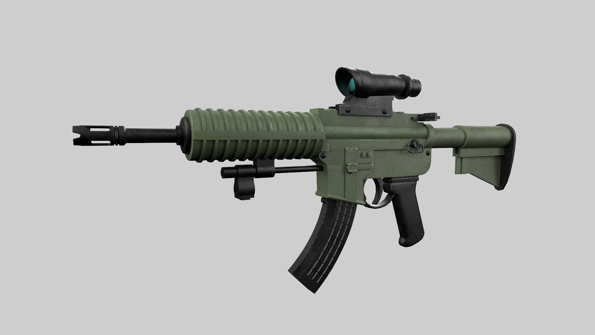 3D Model Assault Rifle - TurboSquid 2092000