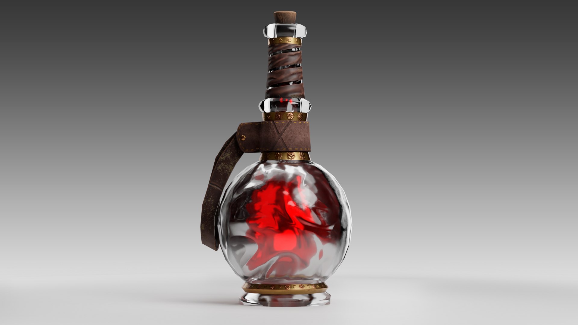 Health Potion Bottle Set 3D Model - TurboSquid 1795451