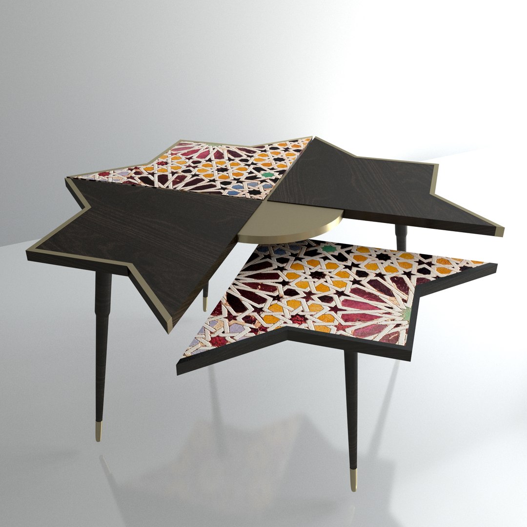 3d Modern Islamic Coffee Table