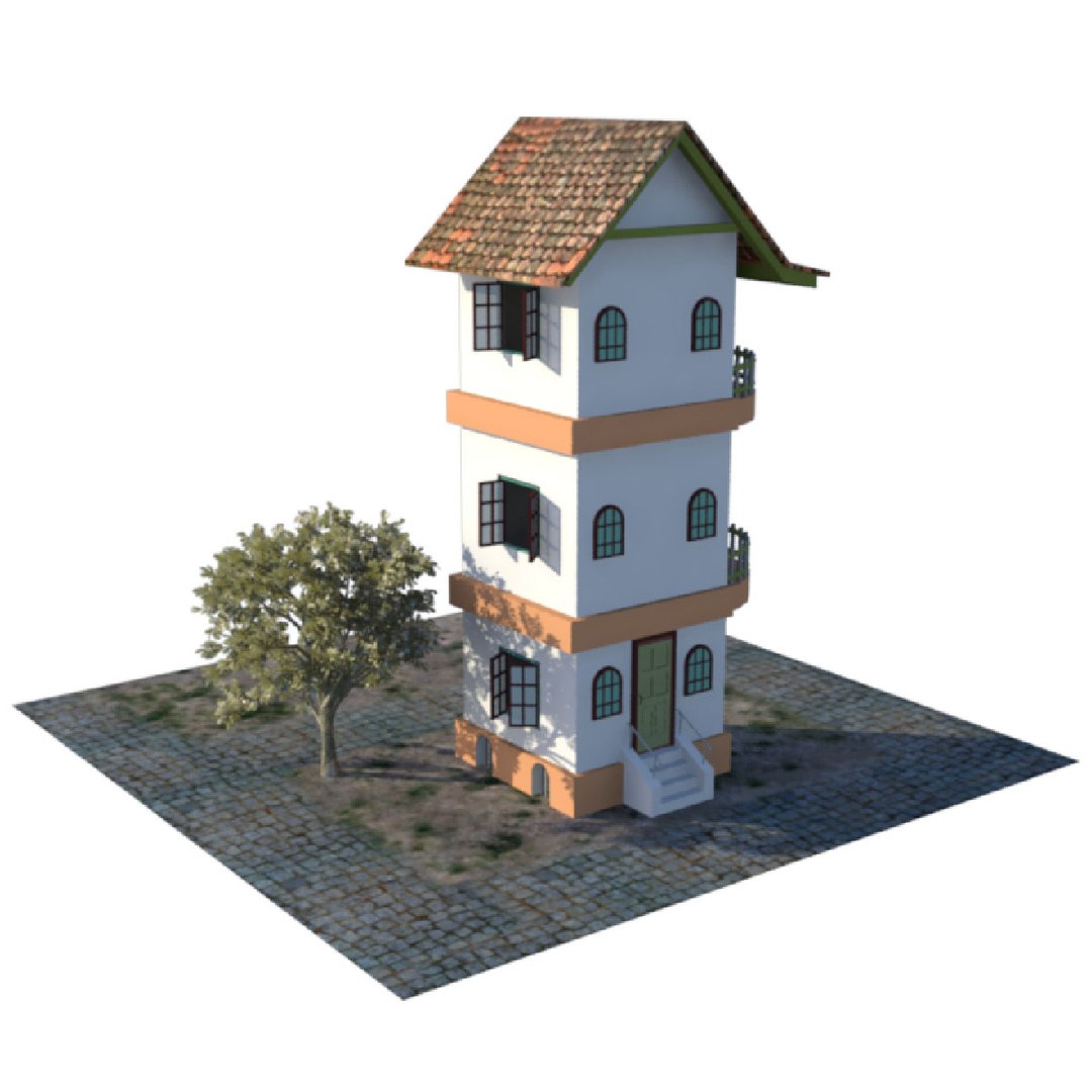 Building Scene 3D Model - TurboSquid 1231847