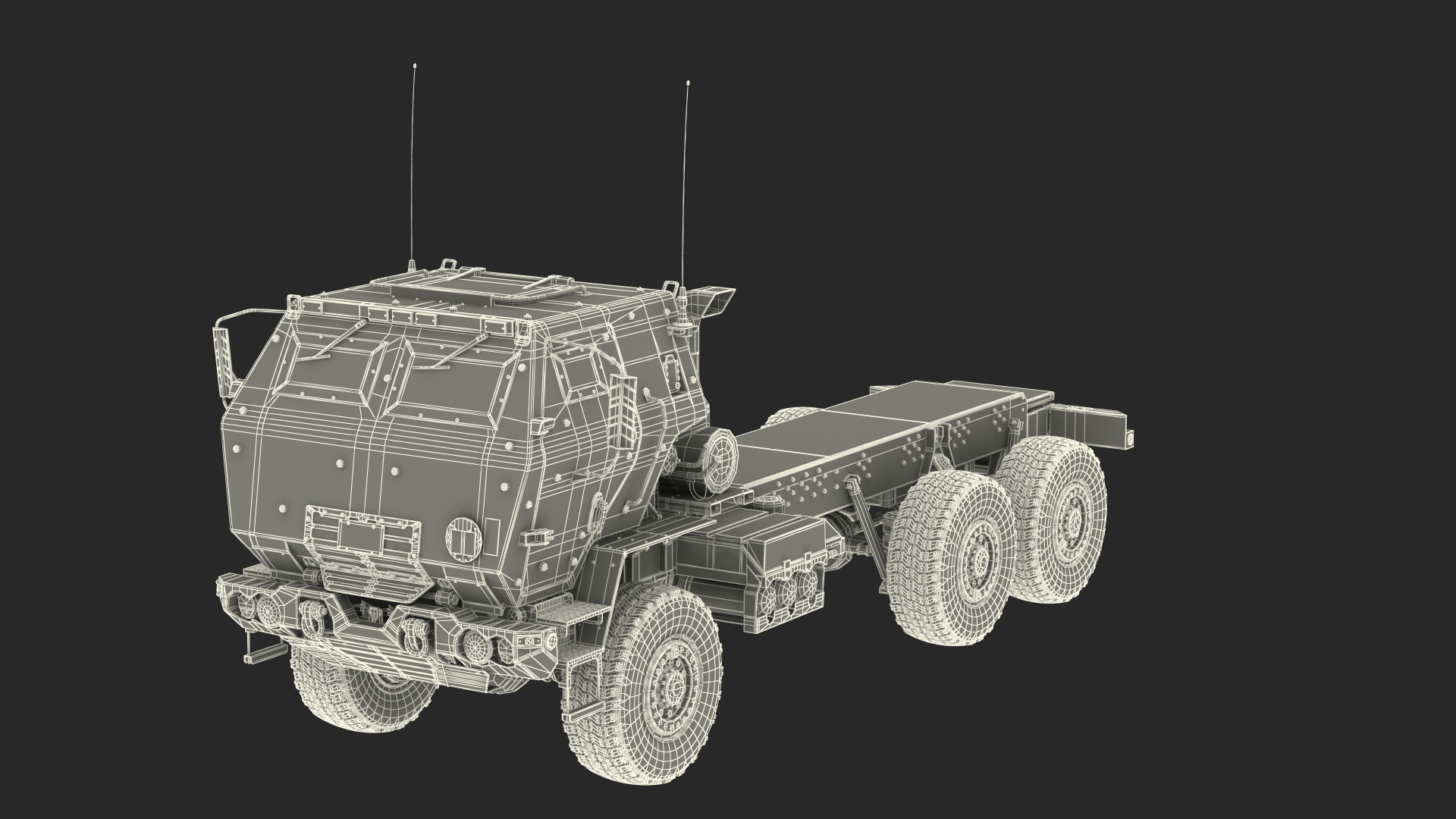 FMTV 5 Ton 6x6 Tactical Truck Chassis Green 3D Model - TurboSquid 1848691