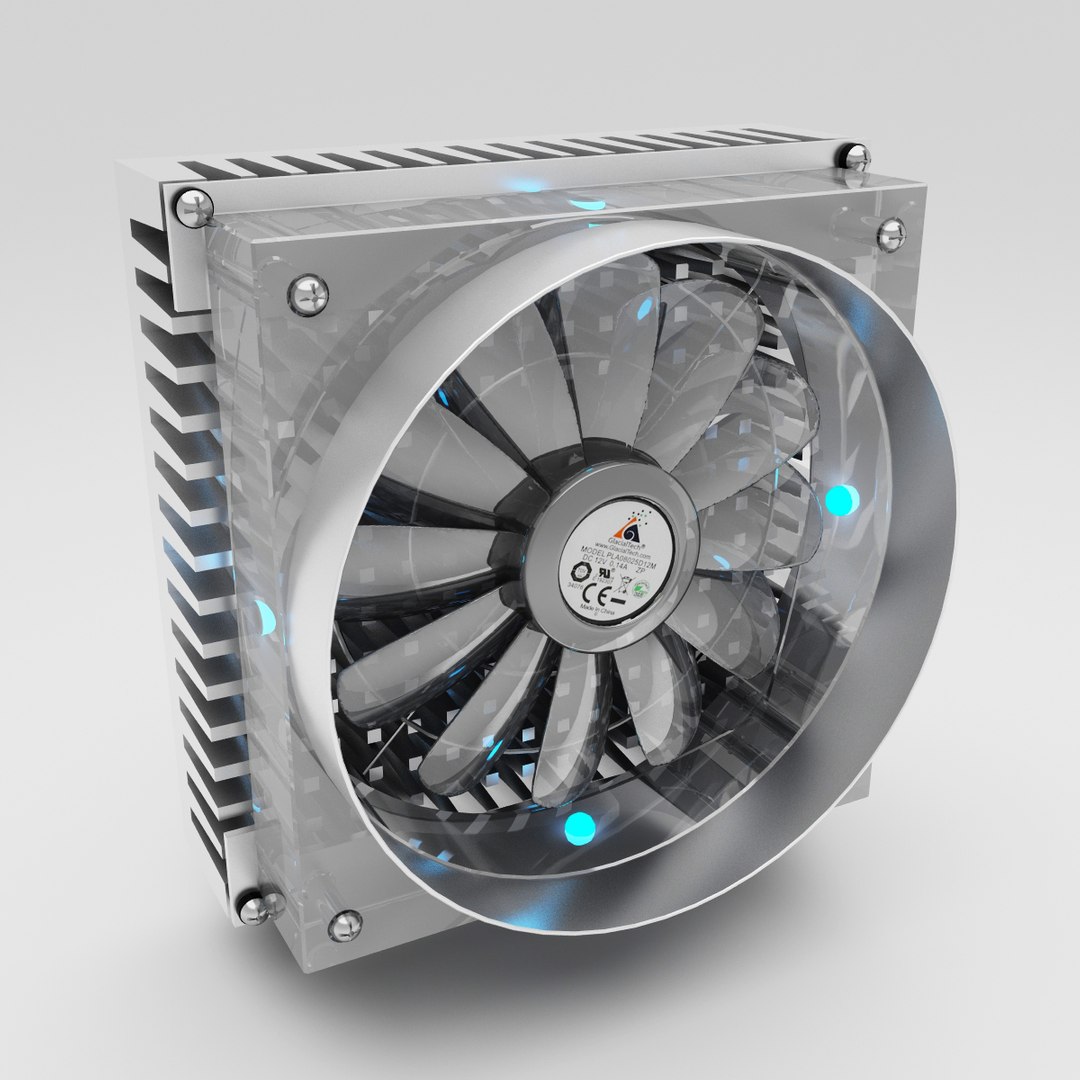 Computer Cooler 3d Model