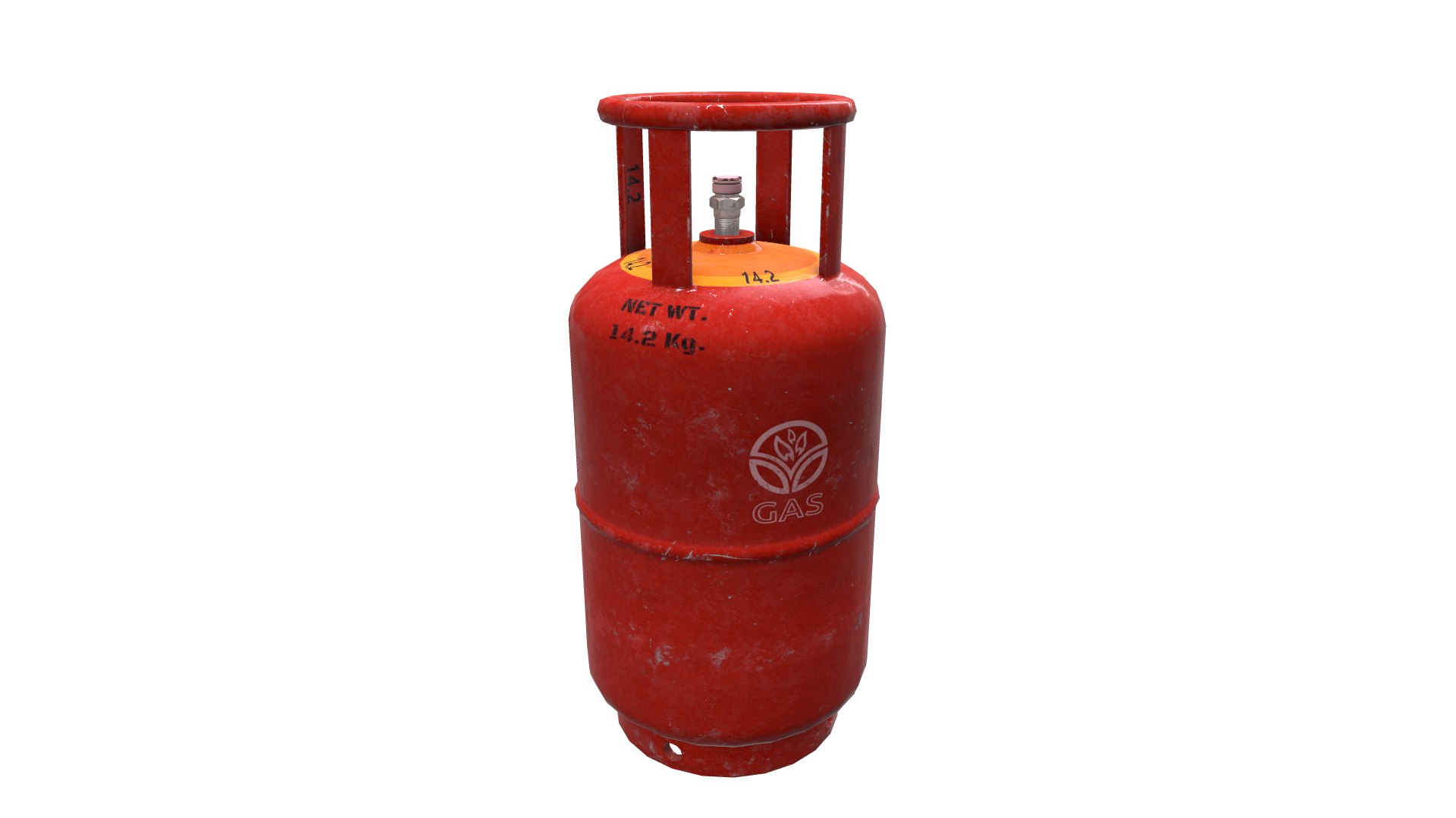 3D Gas Cylinder Model - TurboSquid 1713528
