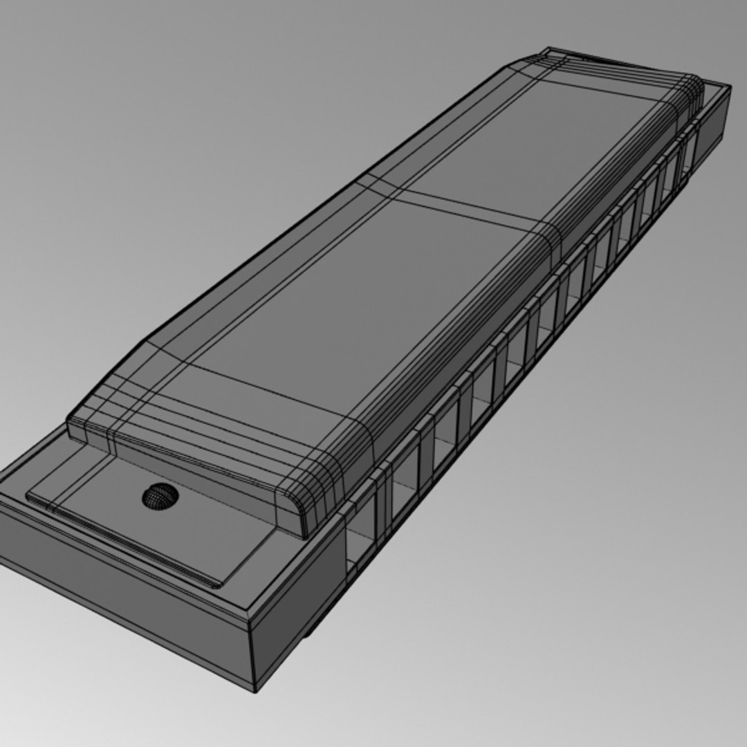 chromatic harmonica 3d 3ds