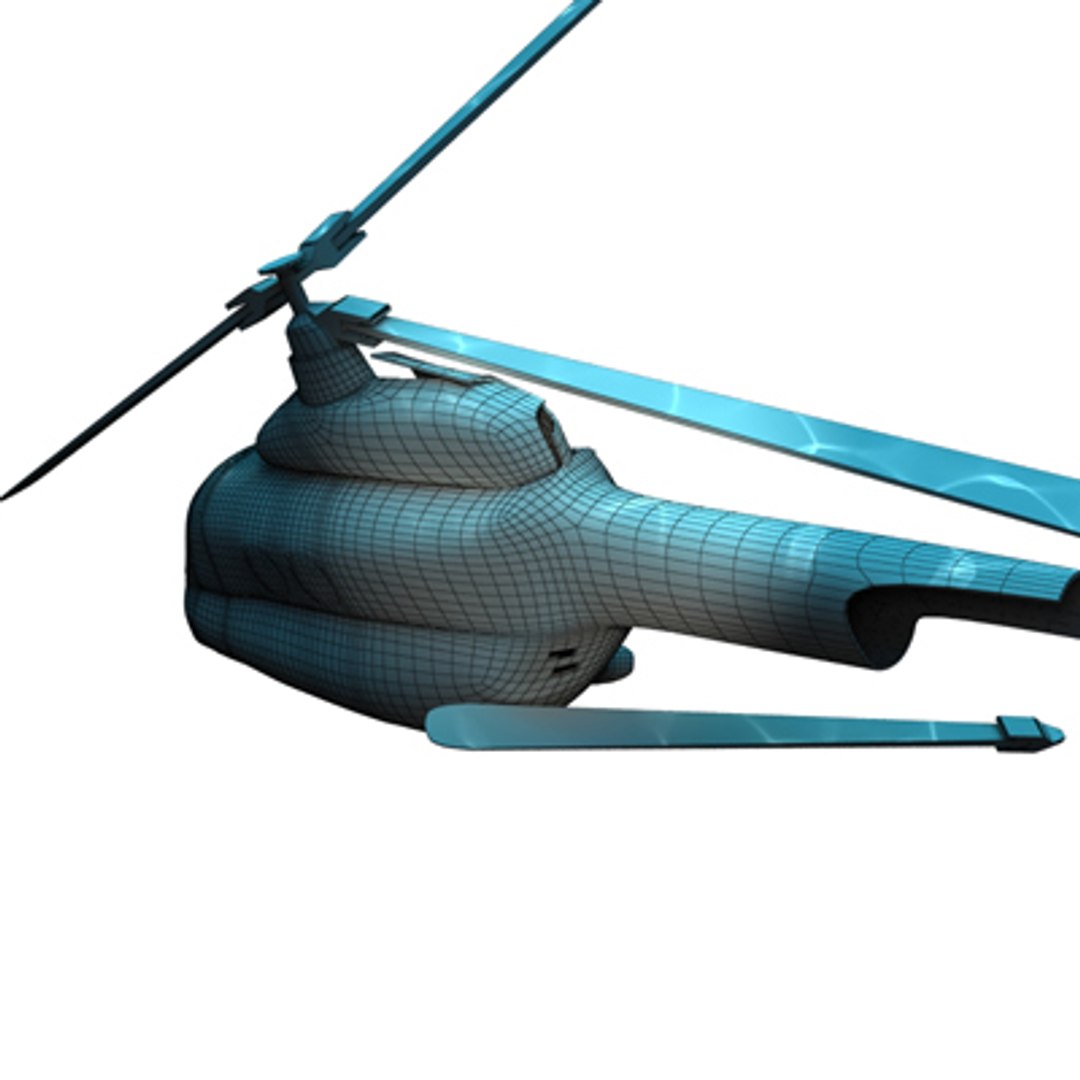 3dsmax Sunken Helicopter Objects