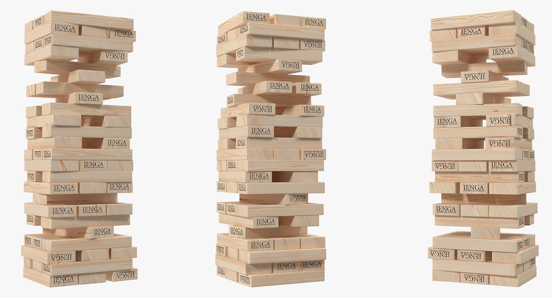 3D Jenga Tower - TurboSquid 1426284