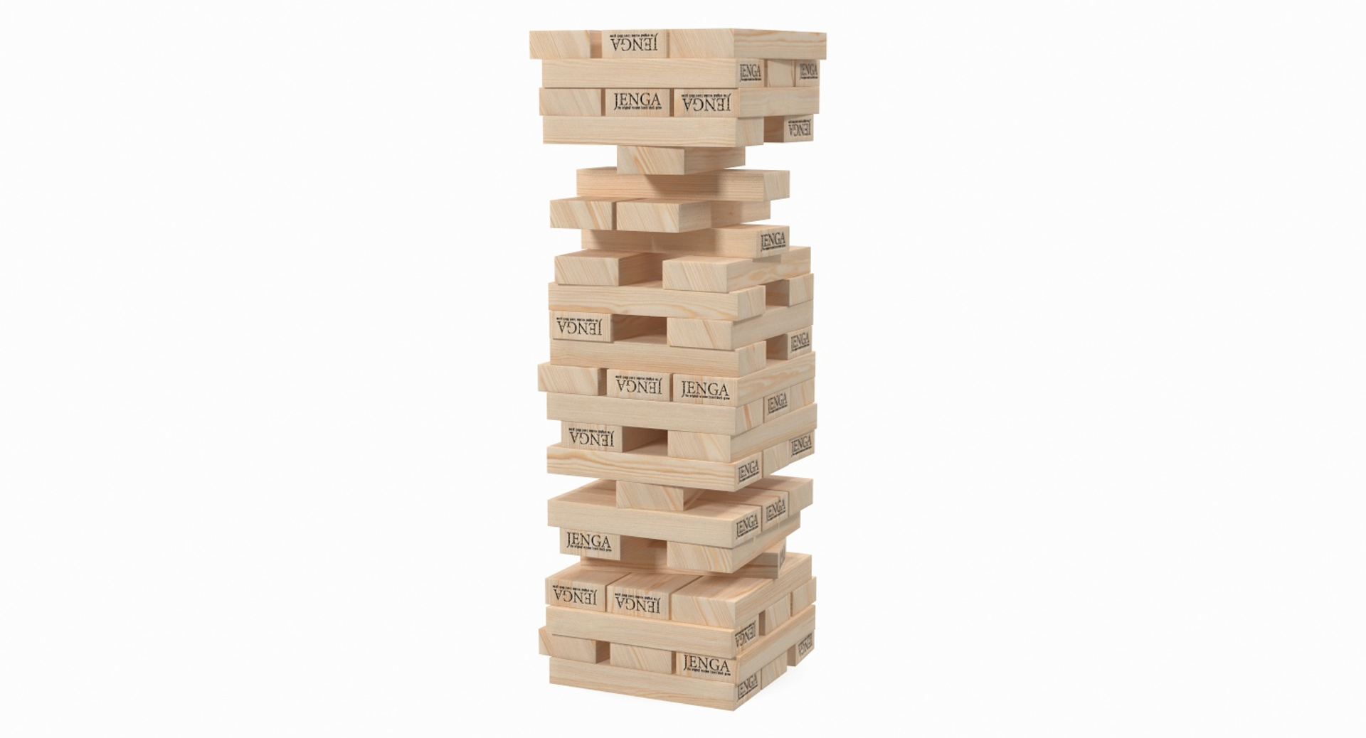 3D Jenga Tower - TurboSquid 1426284