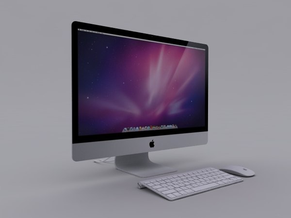 new imac 27 computer 3d model