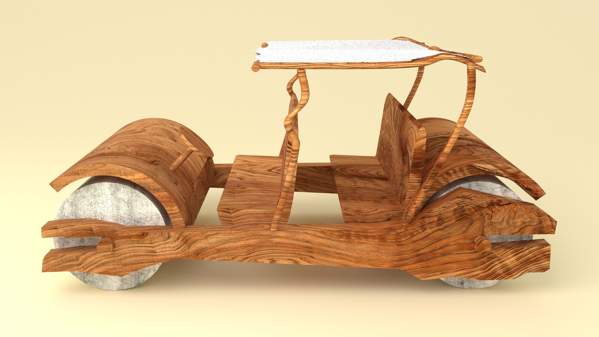 Stone Age Car 3D Model - TurboSquid 2244750