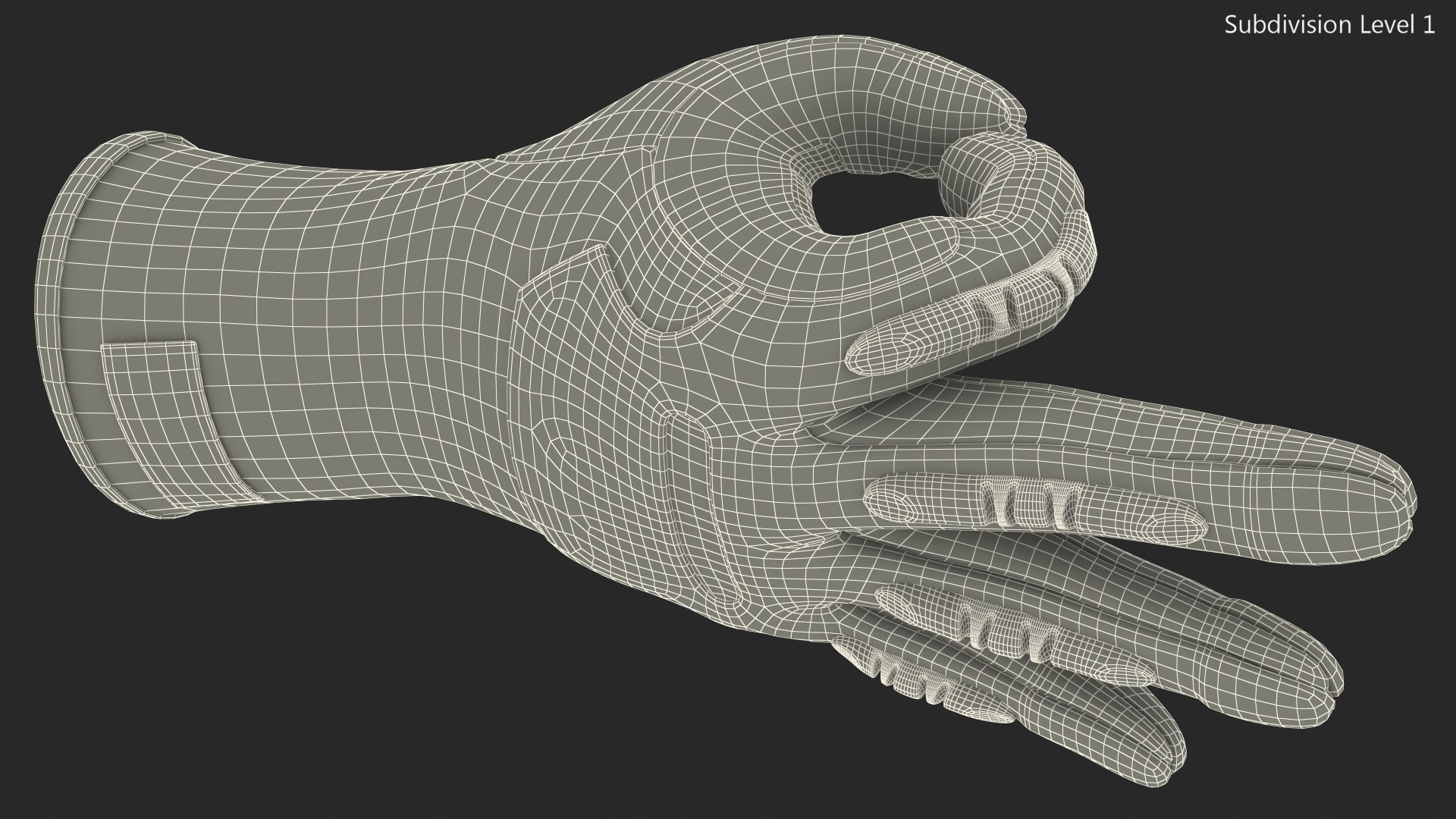 Safety Leather Gloves With Knuckle Guards OK Hand Gesture Model ...