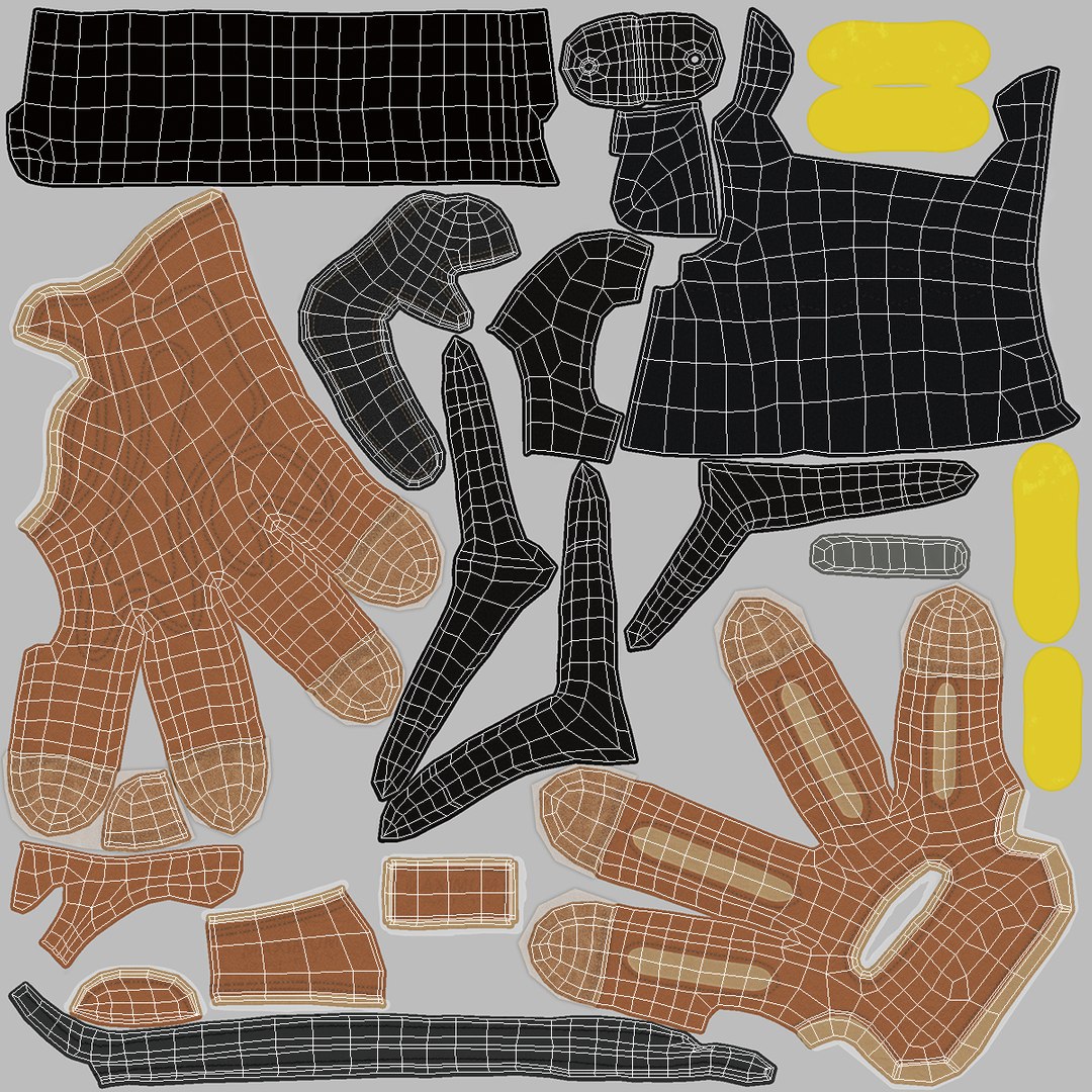 Safety Leather Gloves With Knuckle Guards OK Hand Gesture Model ...