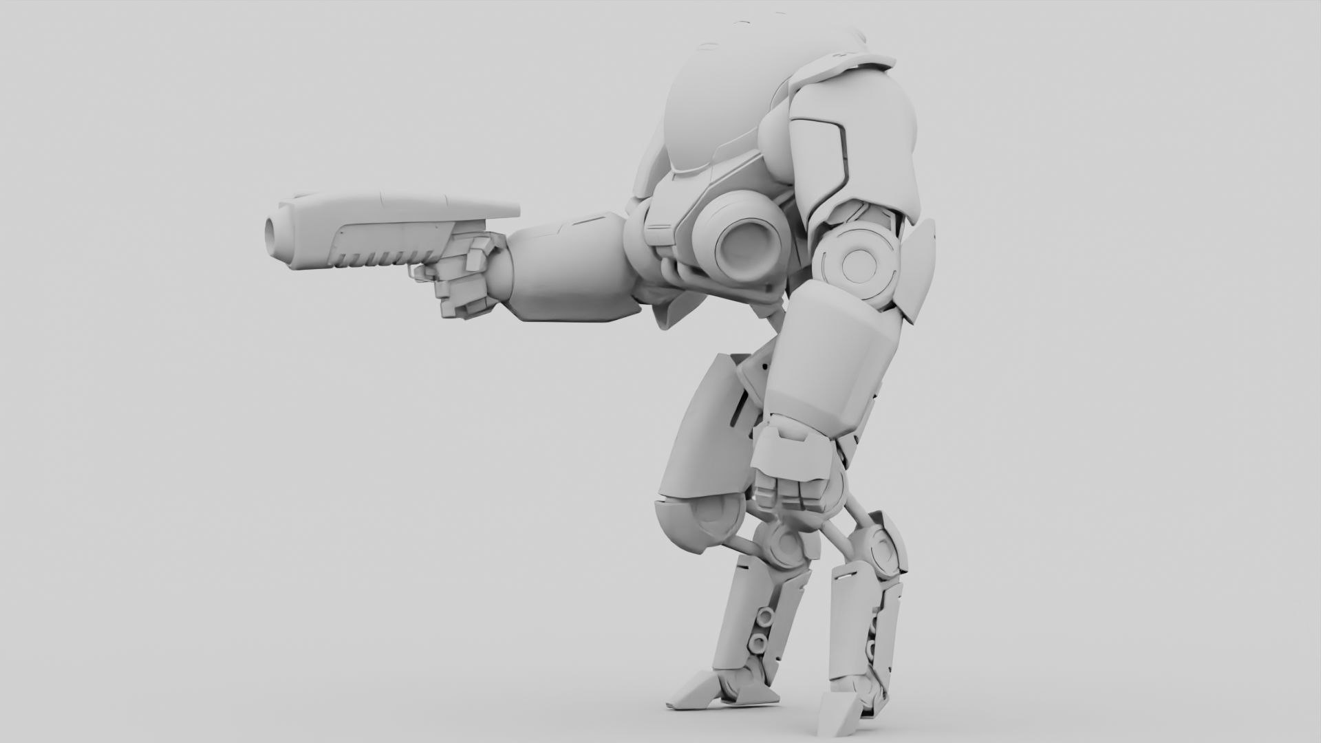 CYBORG ALIEN FIGHTER rigged 3D model - TurboSquid 1939927