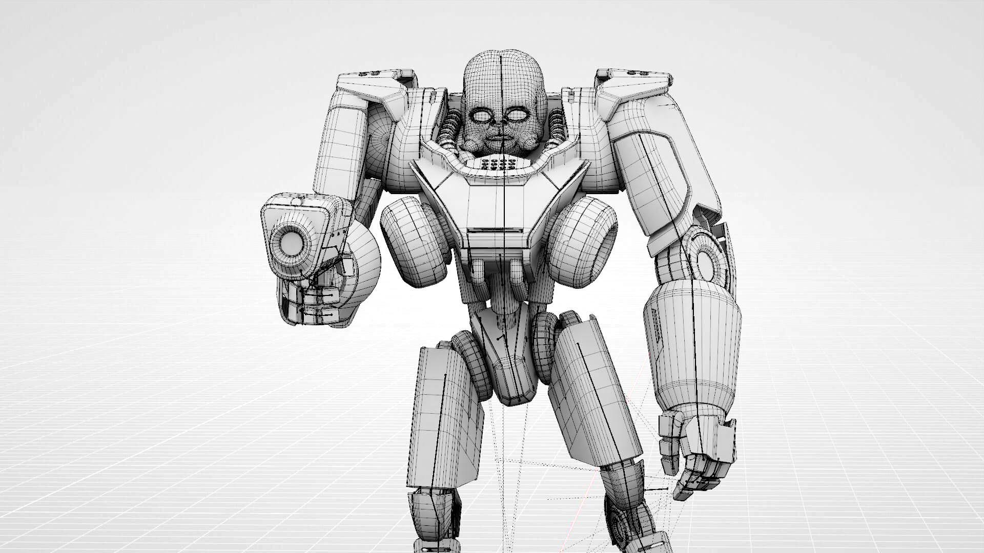 CYBORG ALIEN FIGHTER rigged 3D model - TurboSquid 1939927