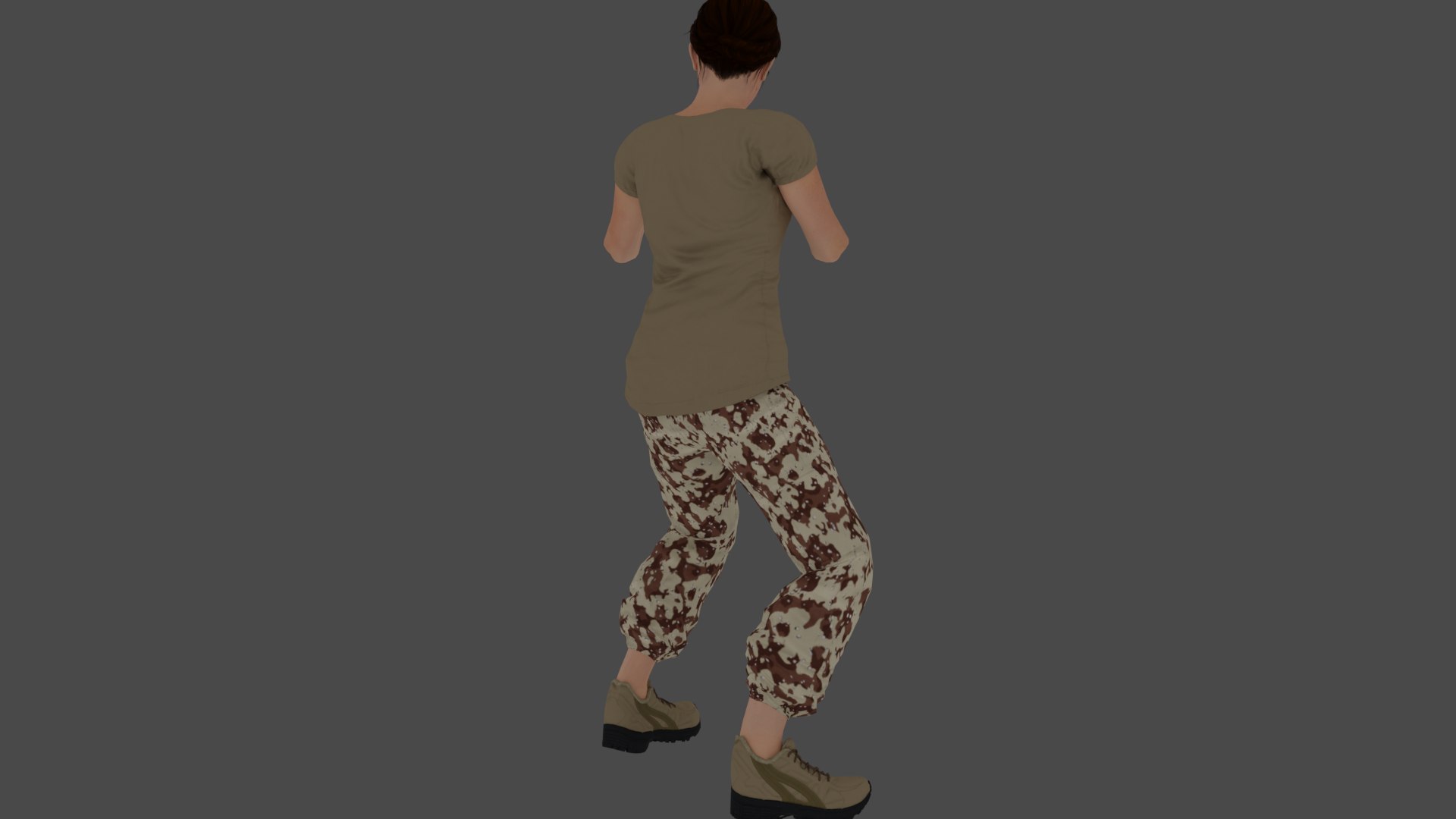 Female Soldier 3D Model - TurboSquid 1693633