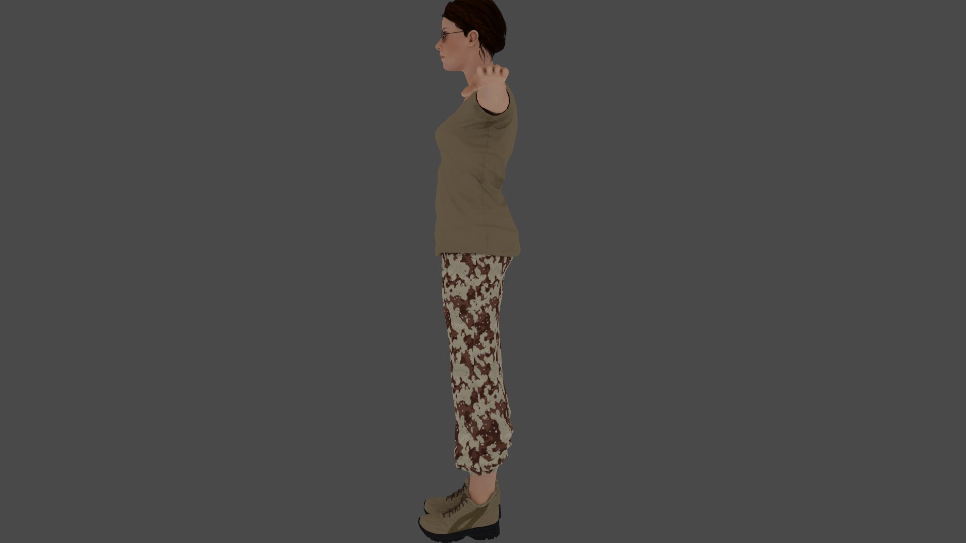 Female Soldier 3D Model - TurboSquid 1693633