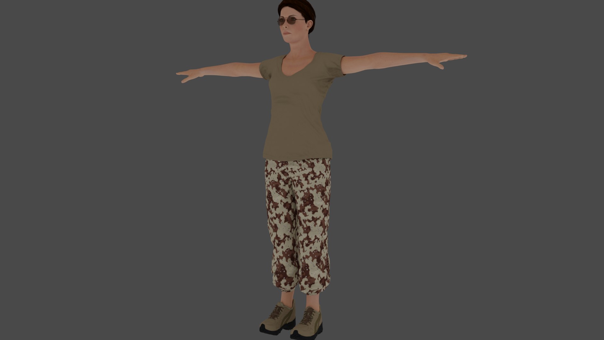 Female Soldier 3D Model - TurboSquid 1693633