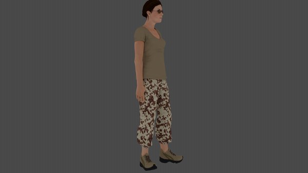 Female soldier 3D model - TurboSquid 1693633