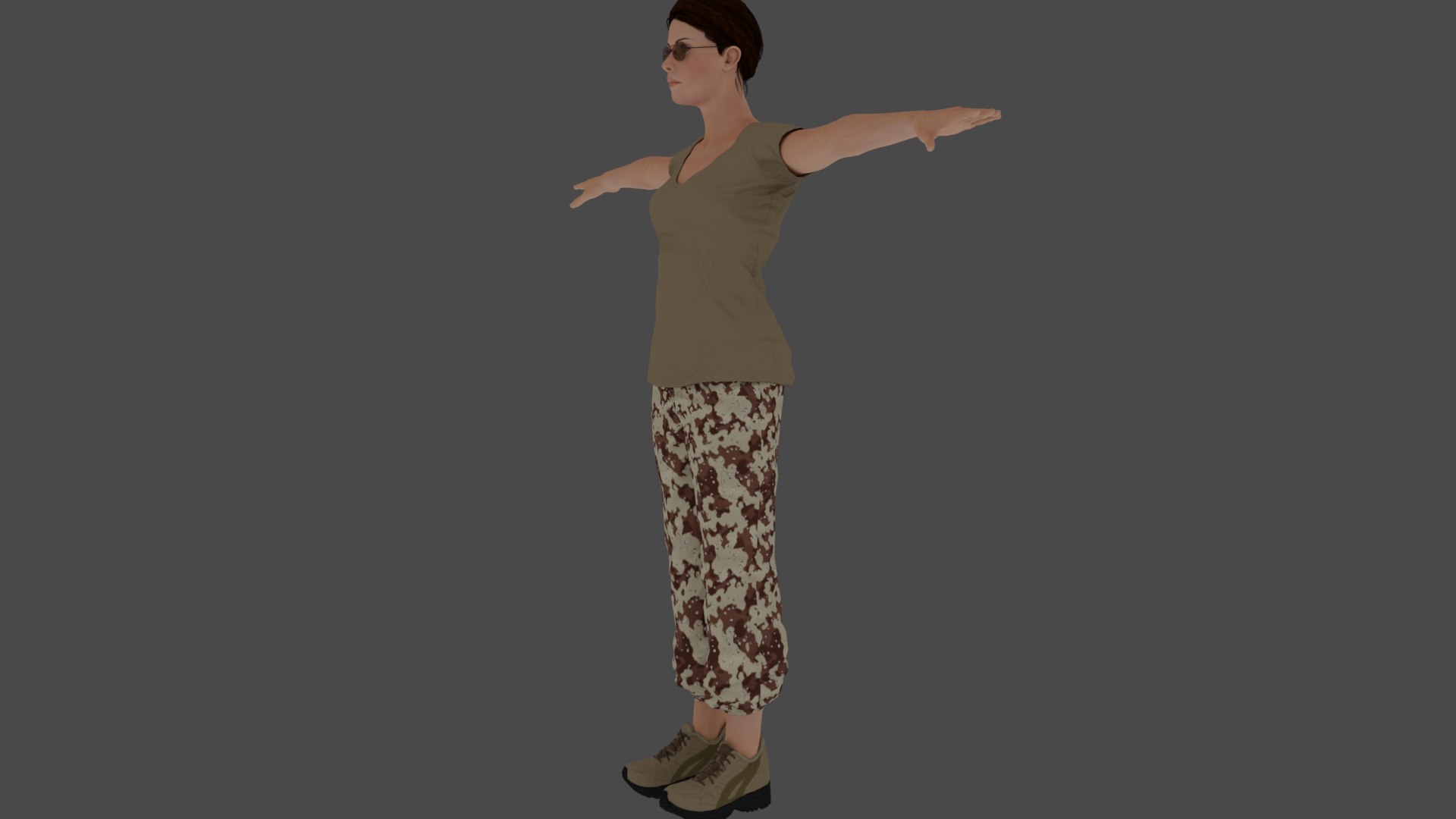 Female Soldier 3D Model - TurboSquid 1693633