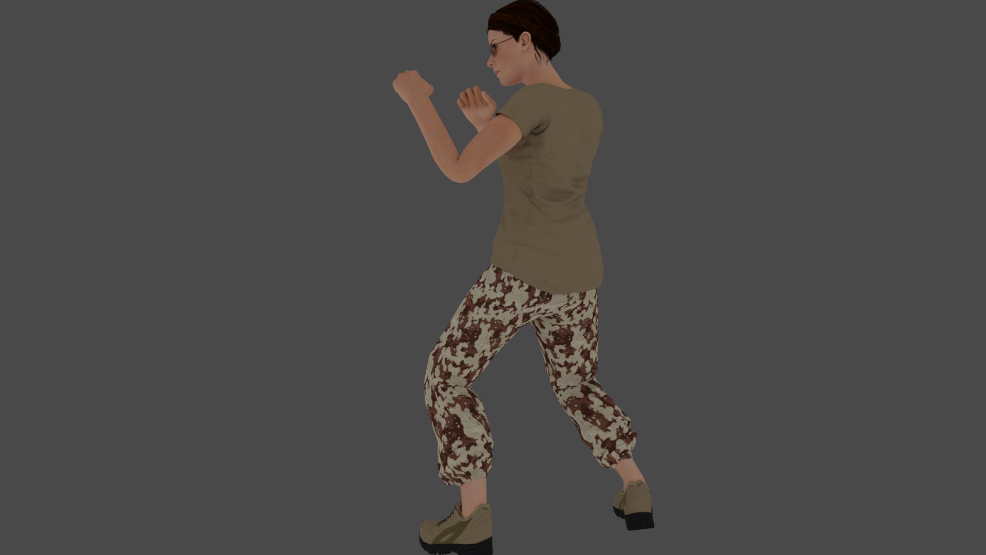 Female Soldier 3D Model - TurboSquid 1693633