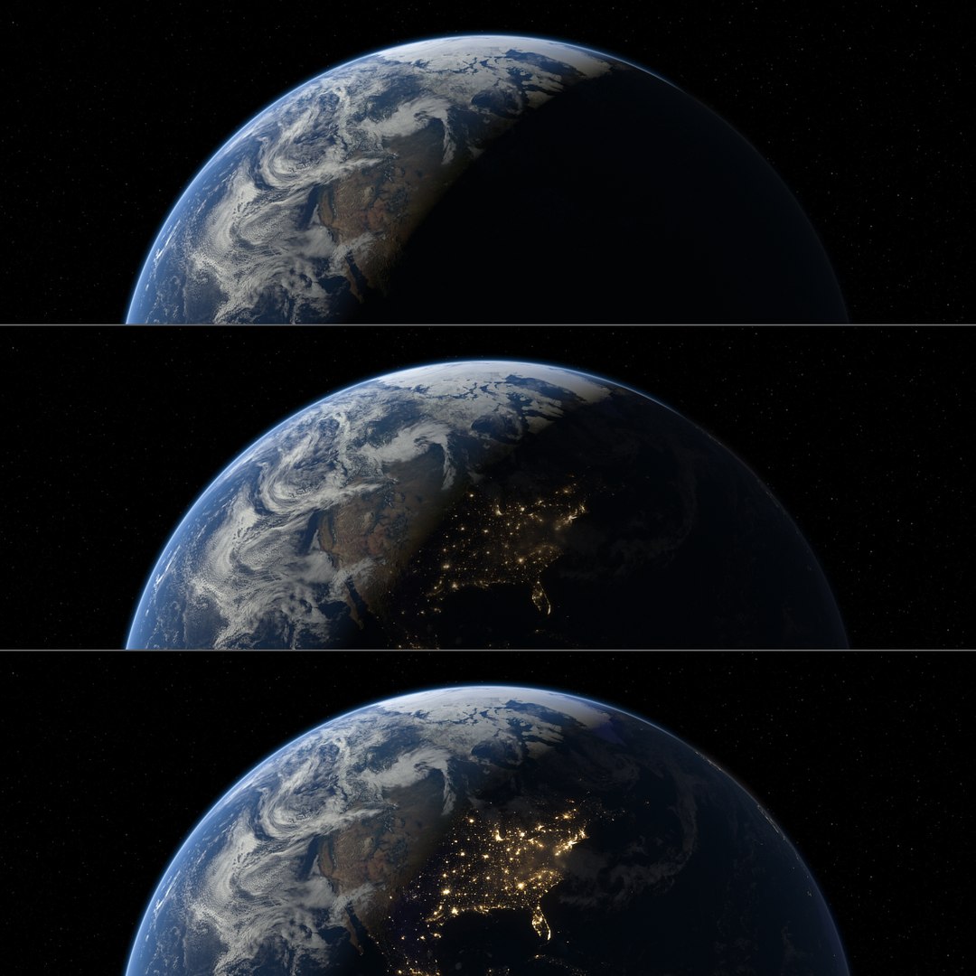 3ds realistic planet earth