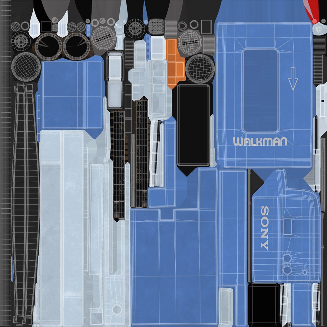 retro player 3d model