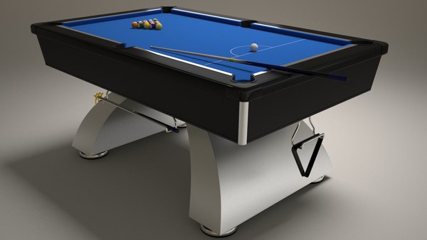 3d modern pool table