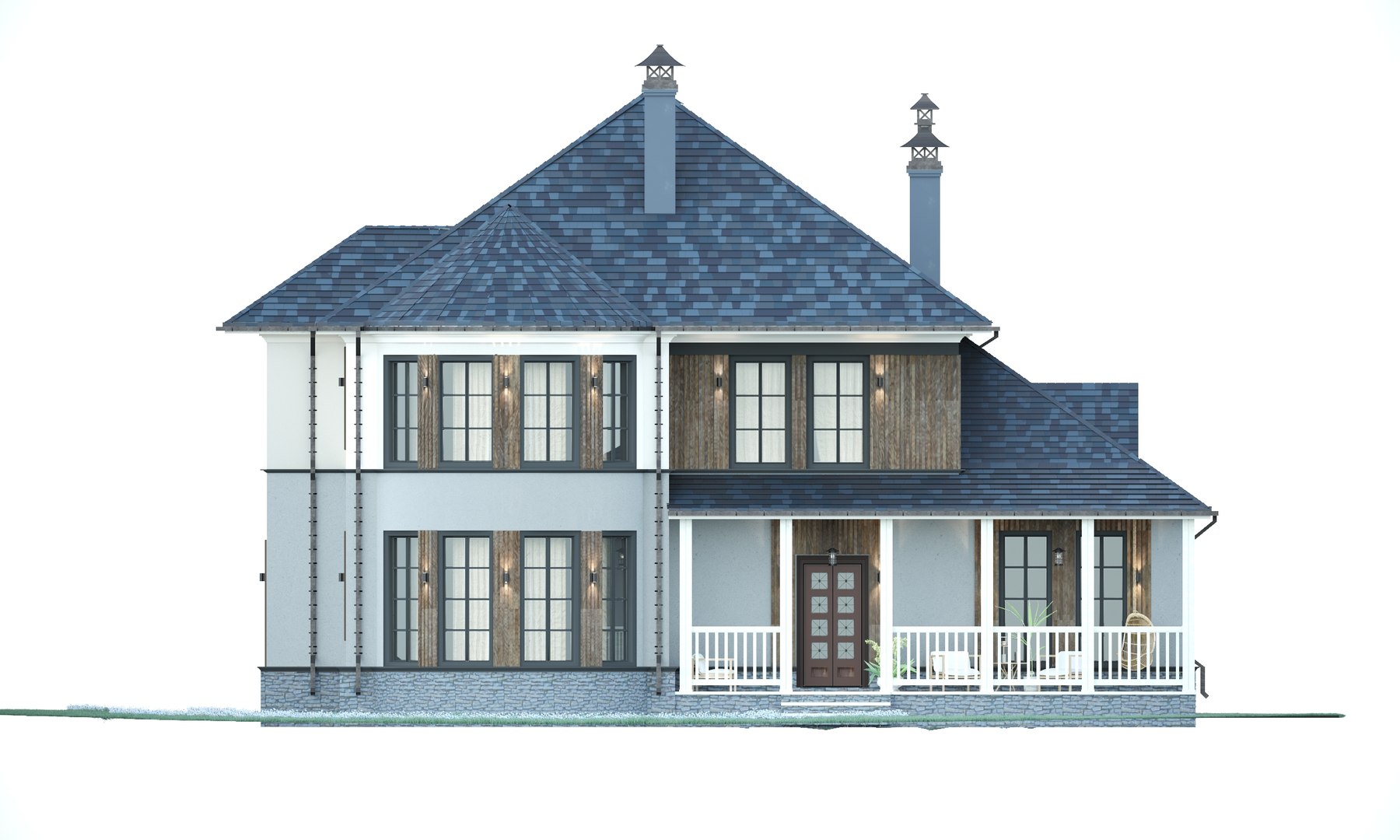 3D Country House Model - TurboSquid 1623494