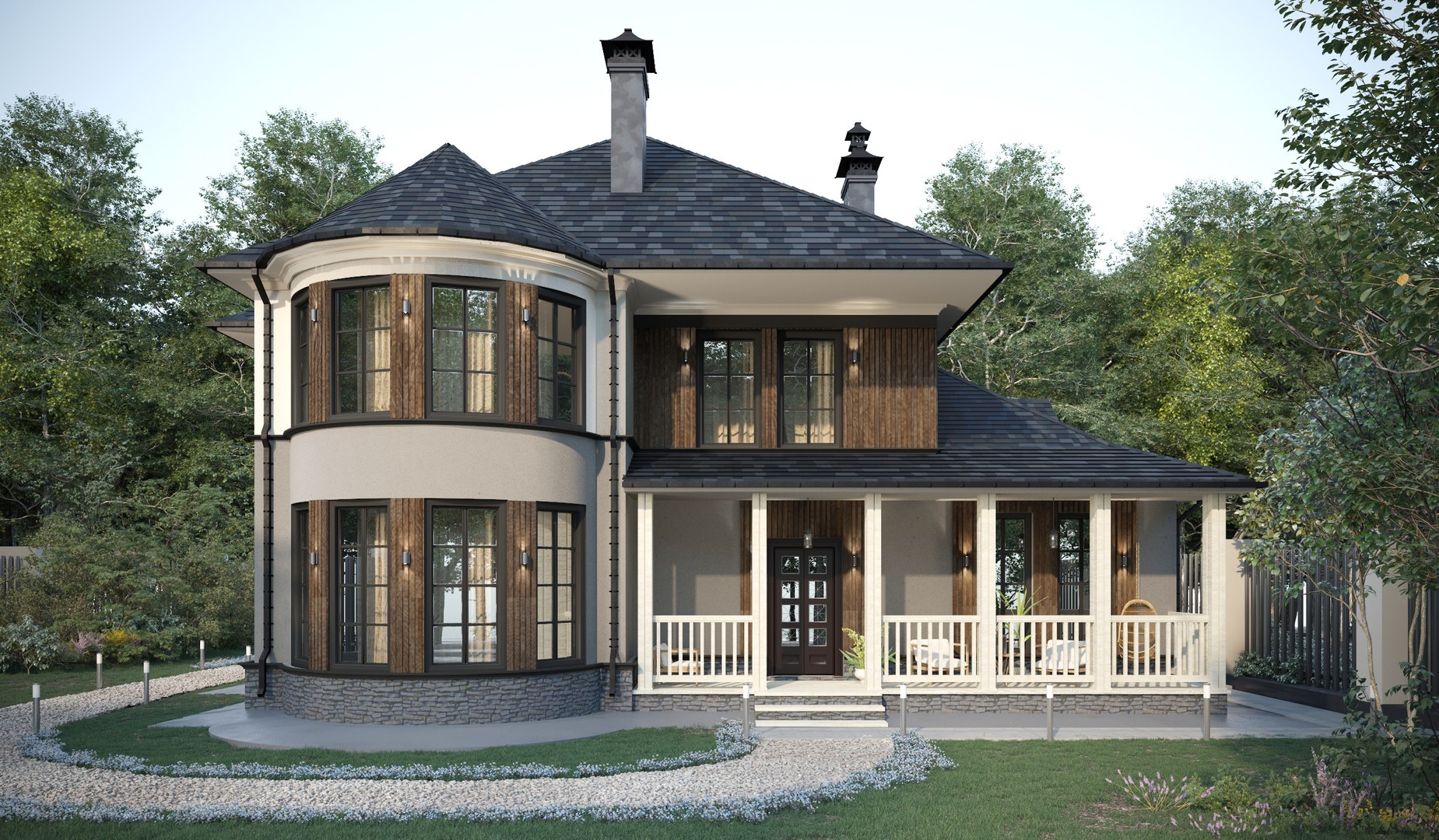 3D Country House Model - TurboSquid 1623494