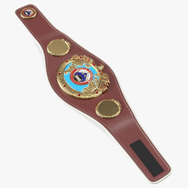 modelo 3d Título de campeón mundial de boxeo OMB Cinturón de piel ...