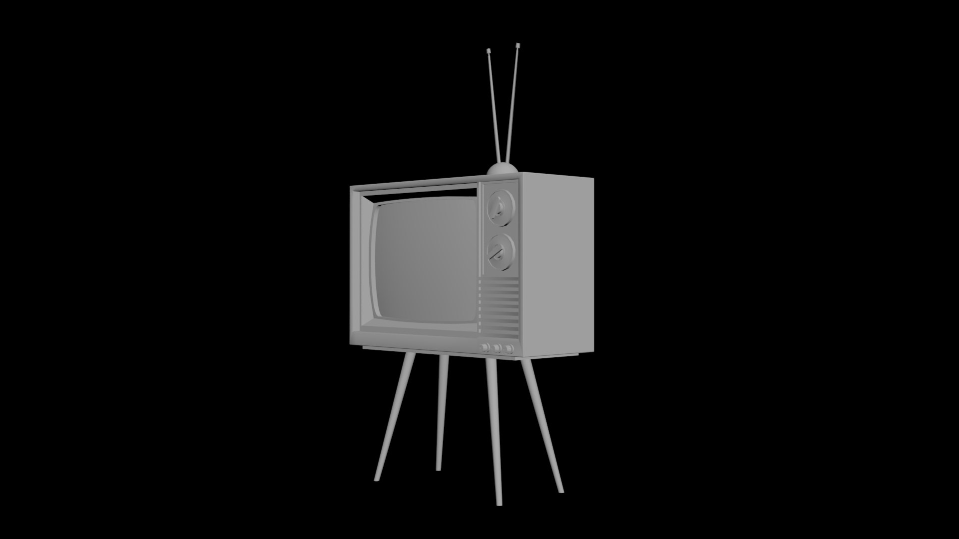 modelo 3d Stylized Retro Television - TurboSquid 2086697