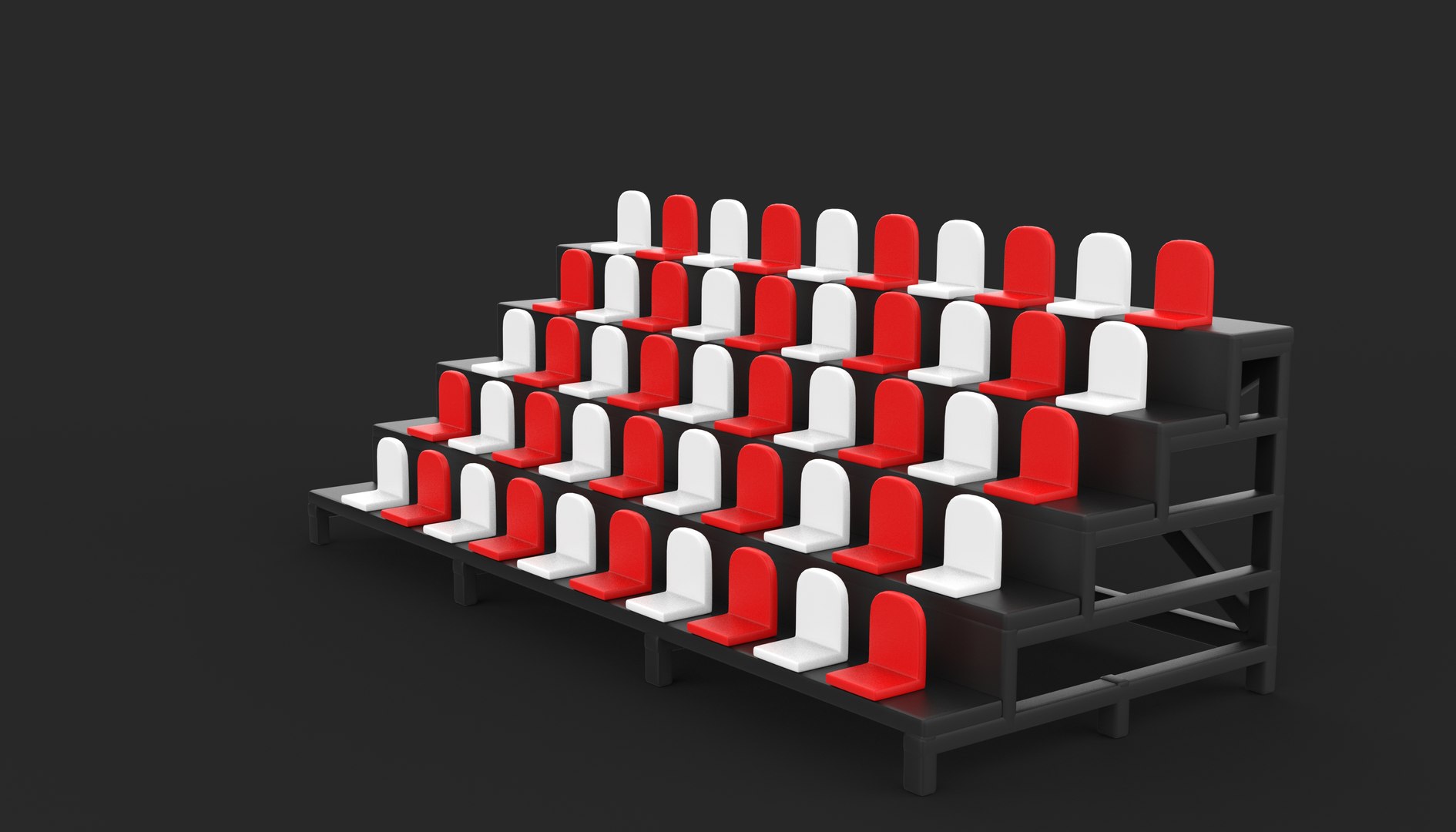 Stadium Seat 3D Model 3D - TurboSquid 2416279