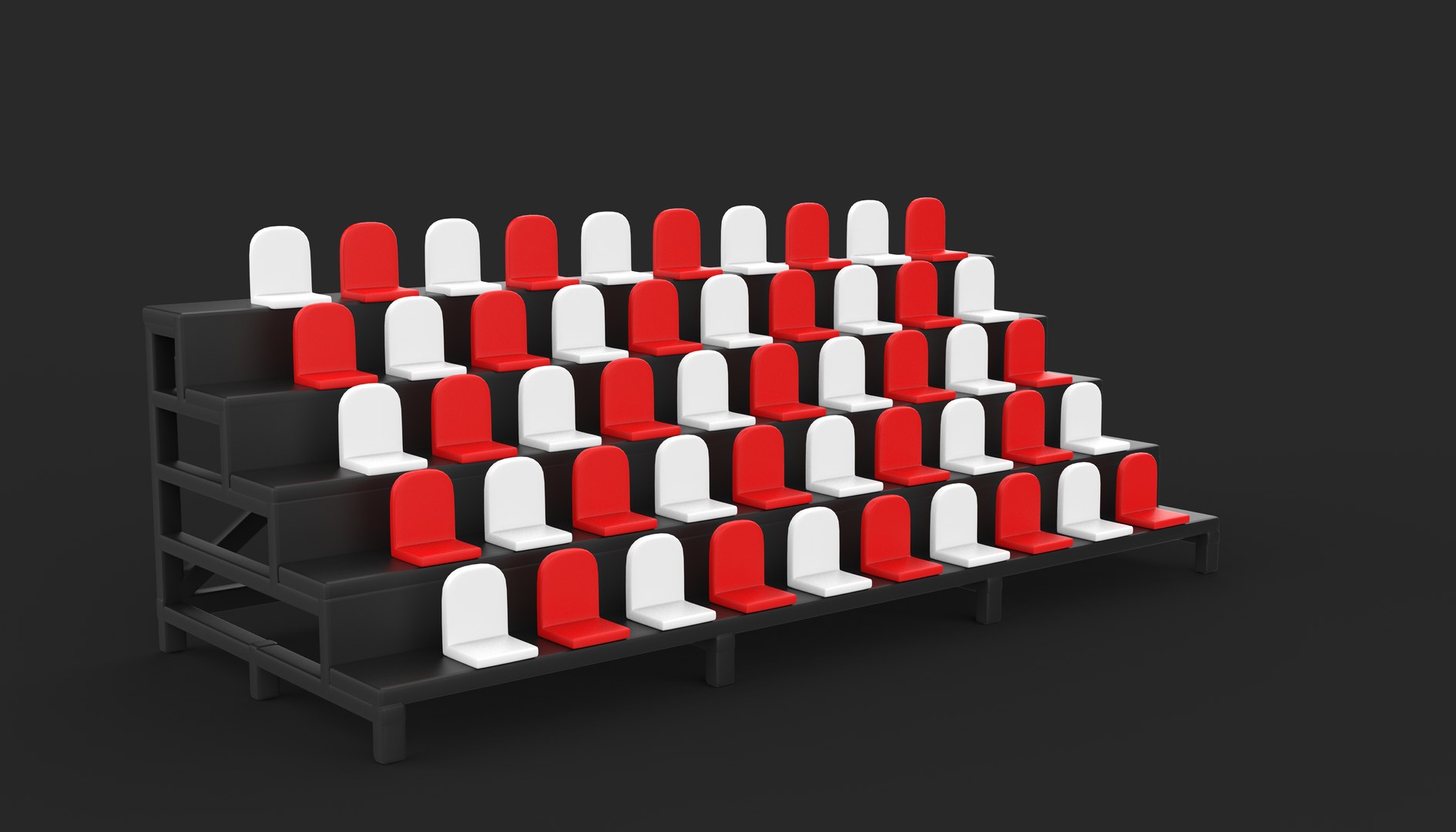 Stadium Seat 3D Model 3D - TurboSquid 2416279