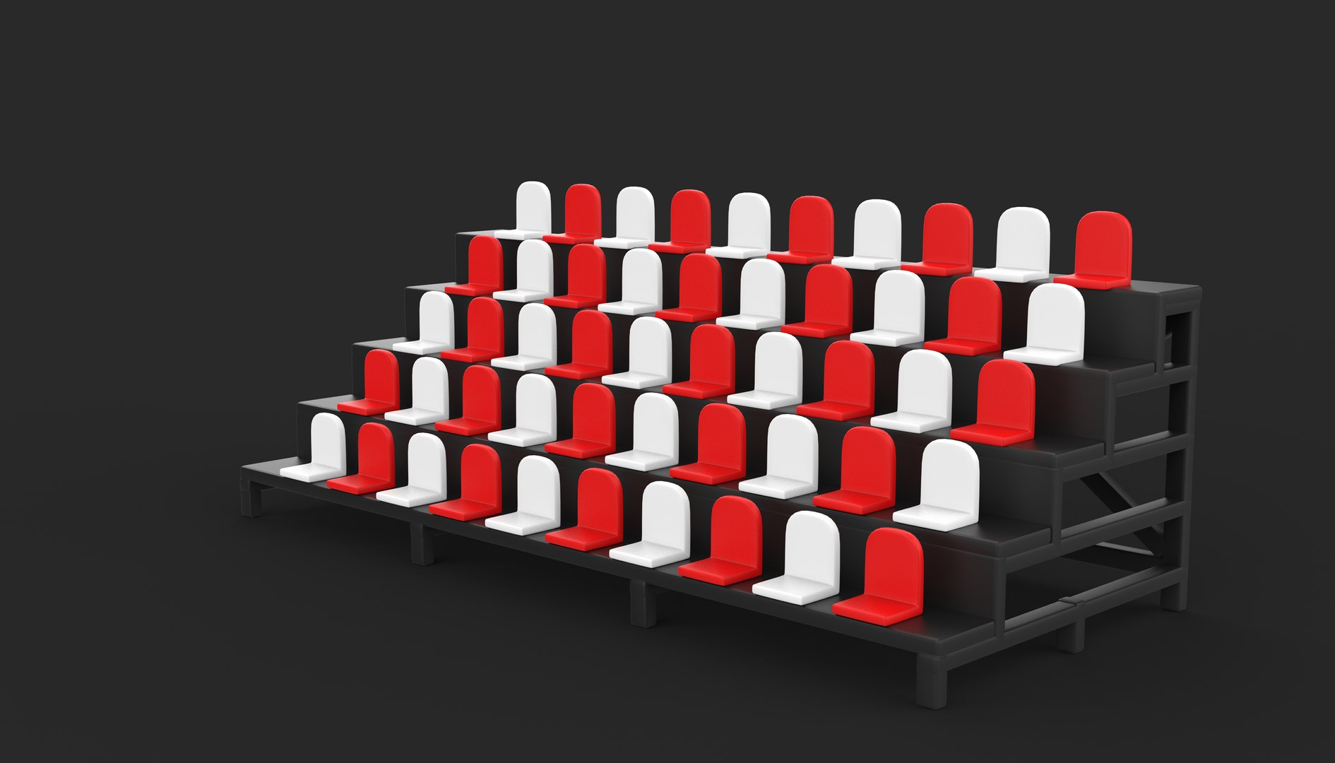 Stadium Seat 3D Model 3D - TurboSquid 2416279