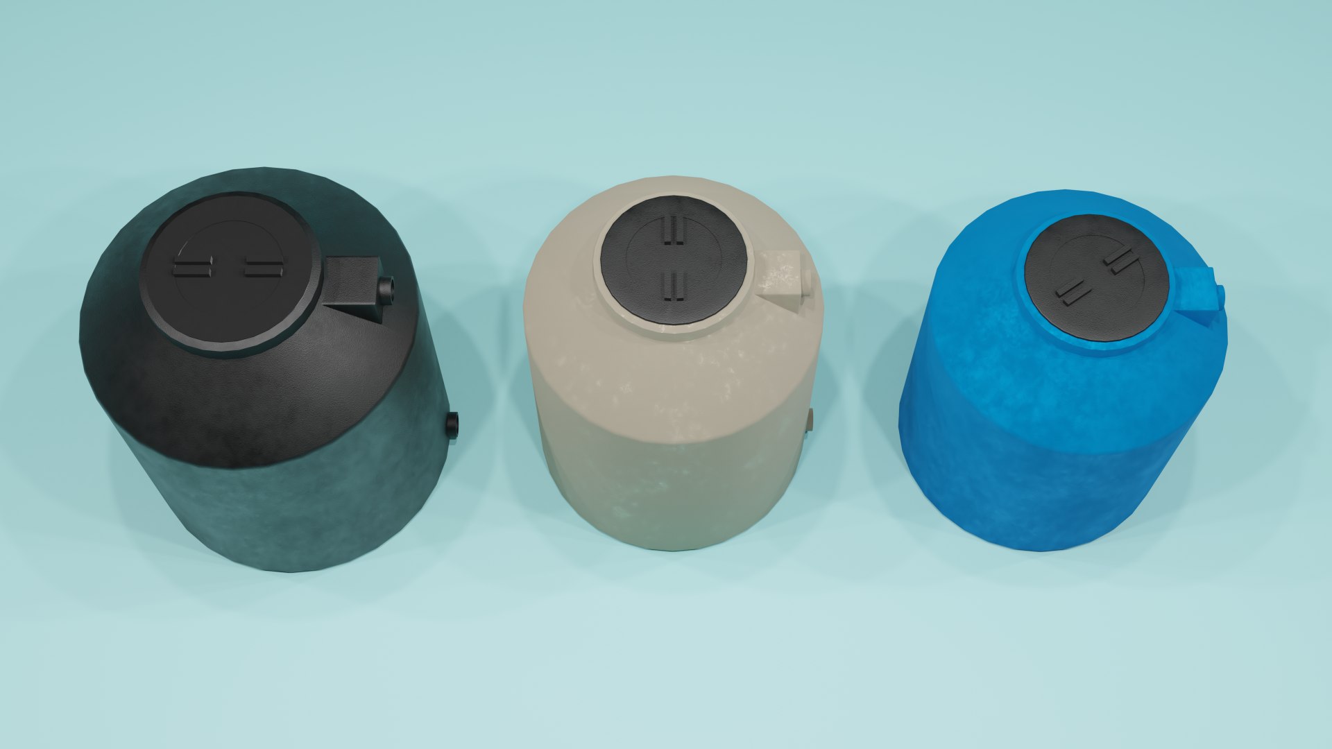Plastic Water Tanks Model - TurboSquid 1792657