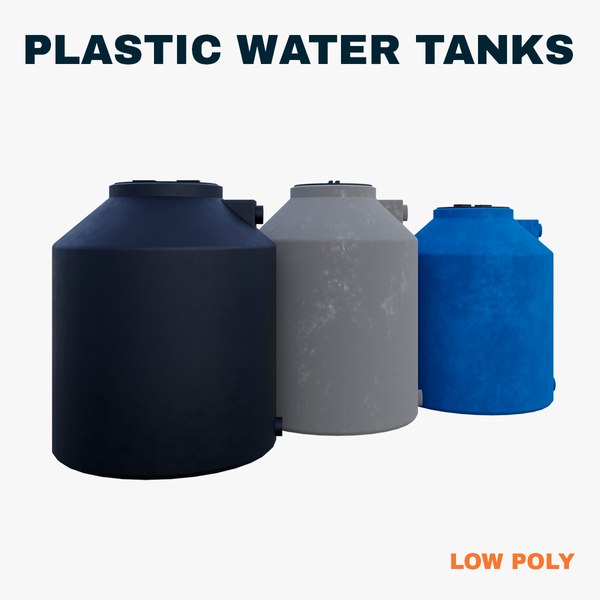 Plastic water tanks model - TurboSquid 1792657