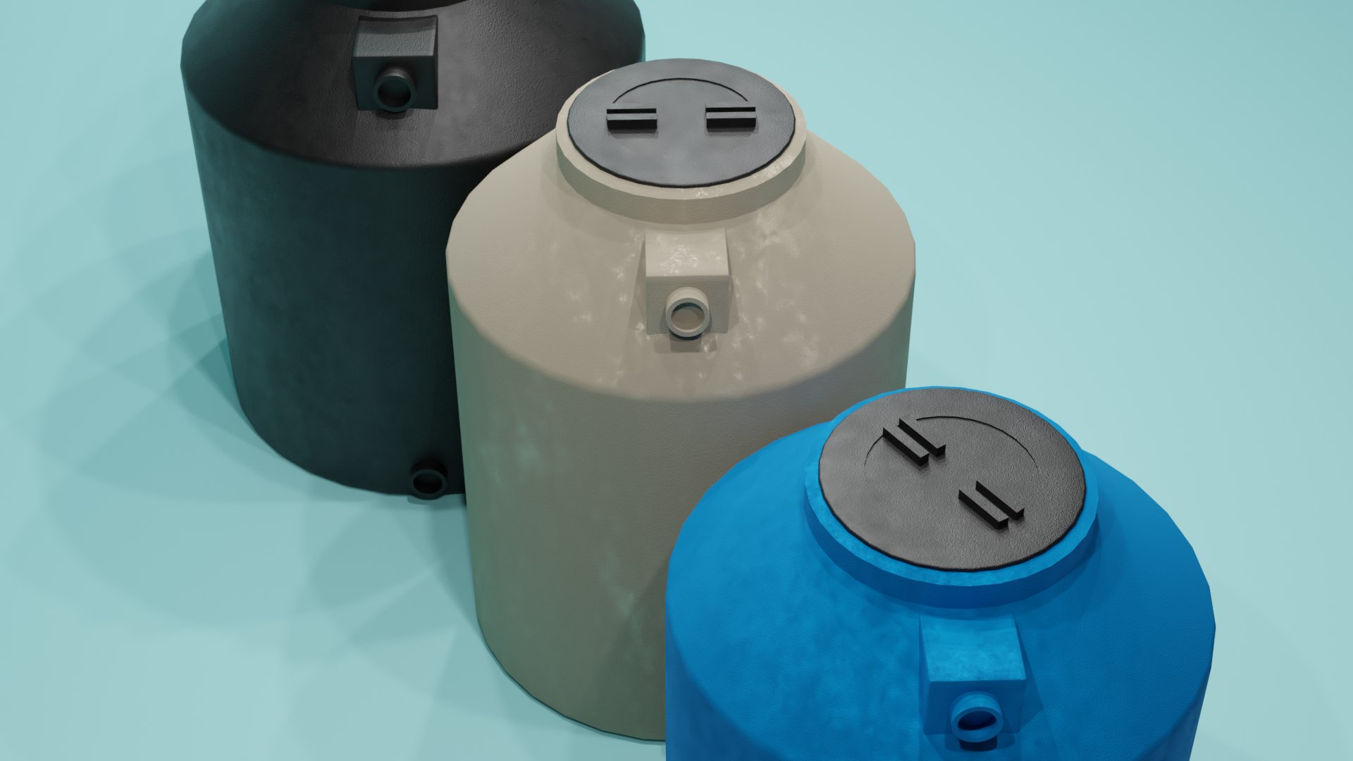 Plastic Water Tanks Model - TurboSquid 1792657
