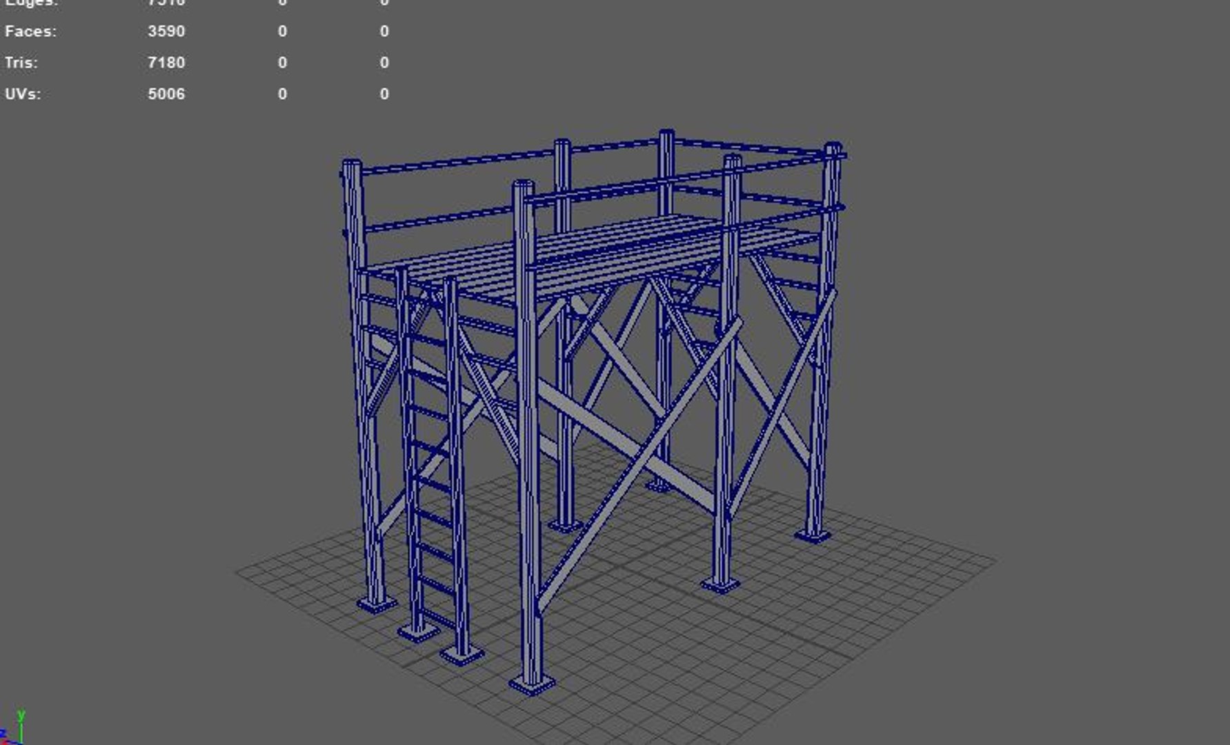 Wooden Scaffolding 3D Model 3D Model - TurboSquid 2363262