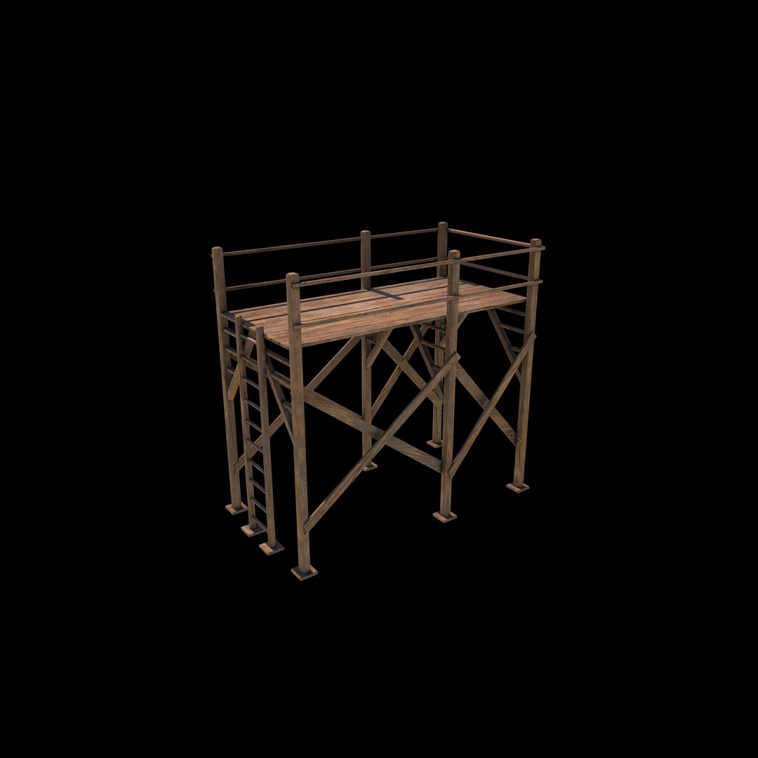 Wooden Scaffolding 3D Model 3D Model - TurboSquid 2363262