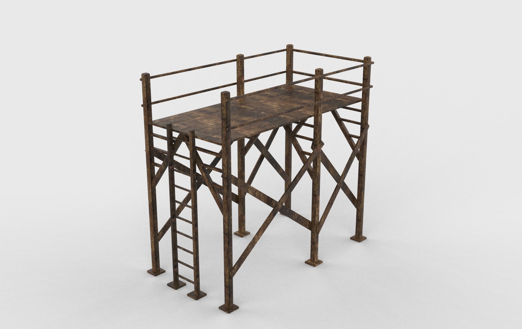 Wooden Scaffolding 3D Model 3D Model - TurboSquid 2363262