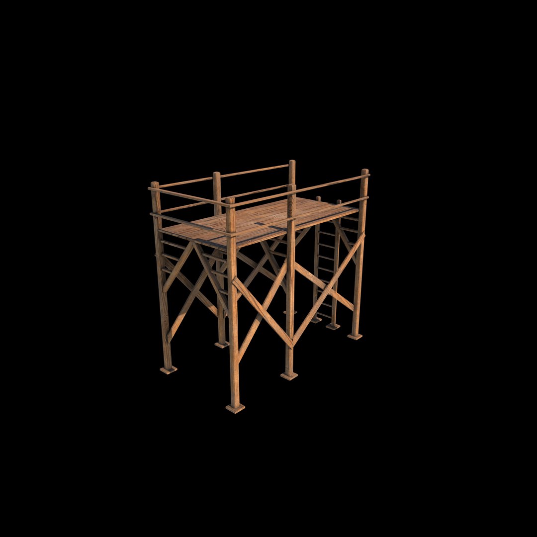 Wooden Scaffolding 3D Model 3D Model - TurboSquid 2363262