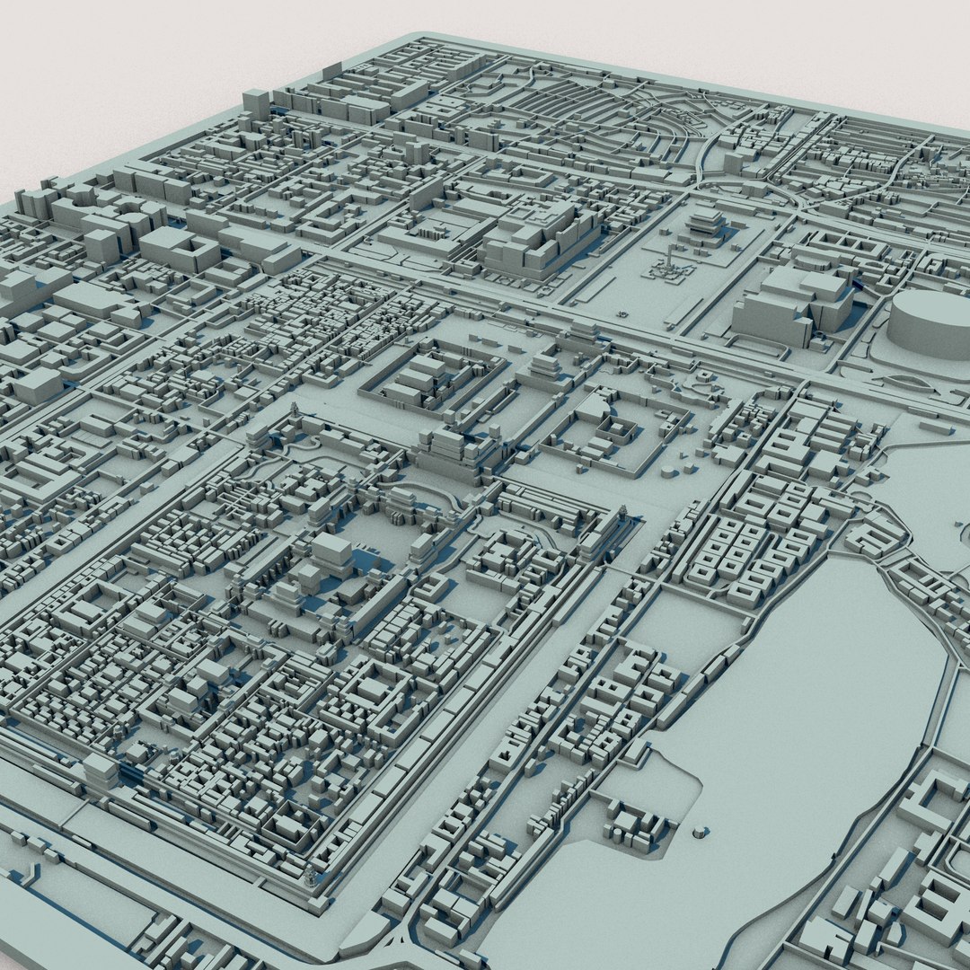 3D Beijing City China Model - TurboSquid 2428203