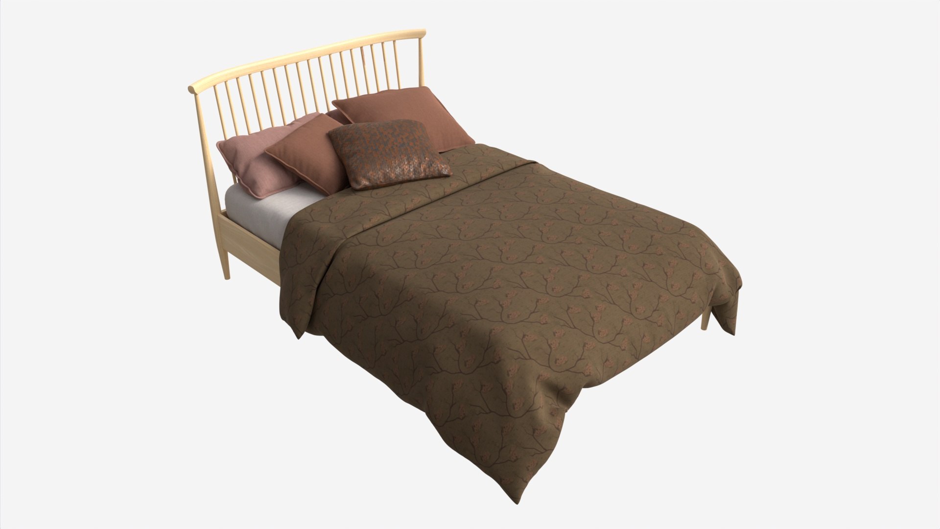 3D Bed Double Ercol Salina model - TurboSquid 2010950