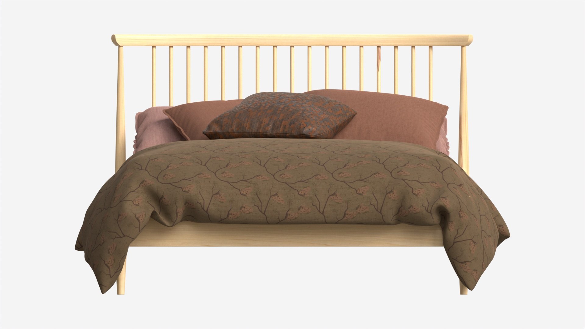3D Bed Double Ercol Salina model - TurboSquid 2010950