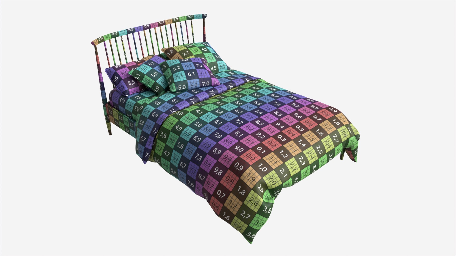 3D Bed Double Ercol Salina model - TurboSquid 2010950